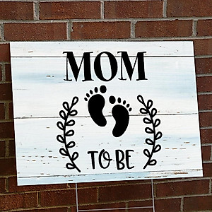 Lawn Signage Promoted to Mom Corrugated Yard Sign Funny Housewarming Gift Life Quotes for Garage Sales Rent Open House Construction 12"x18"