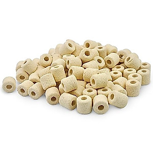 PULACO Aquarium Ceramic Ring, Filter Media for Fish Tank, Pond Filter, 1LB