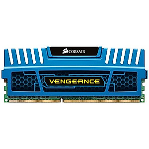 Corsair CMZ4GX3M1A1600C9B Vengeance Blue 4GB (1x4GB) DDR3 1600 MHz (PC3 12800) Desktop Memory 1.5V