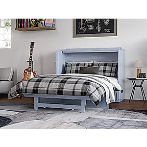 AFI,Northfield Murphy Bed Chest, Full, Driftwood