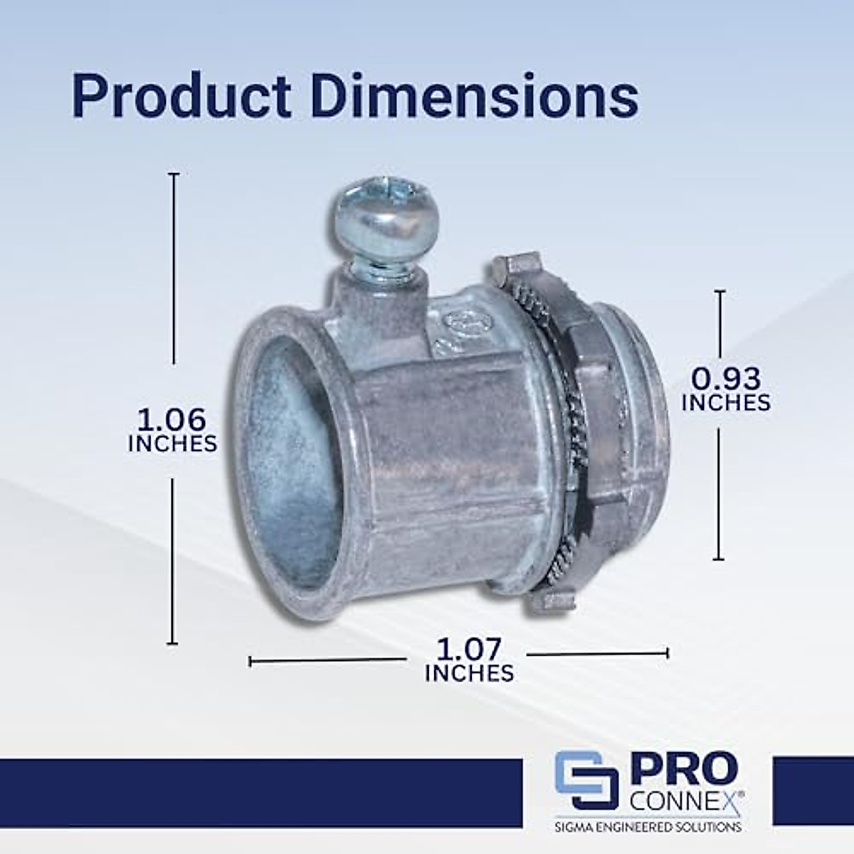 SIGMA ENGINEERED SOLUTIONS ProConnex TC-501 EMT Set Screw Connector 1/2" 50-Pack
