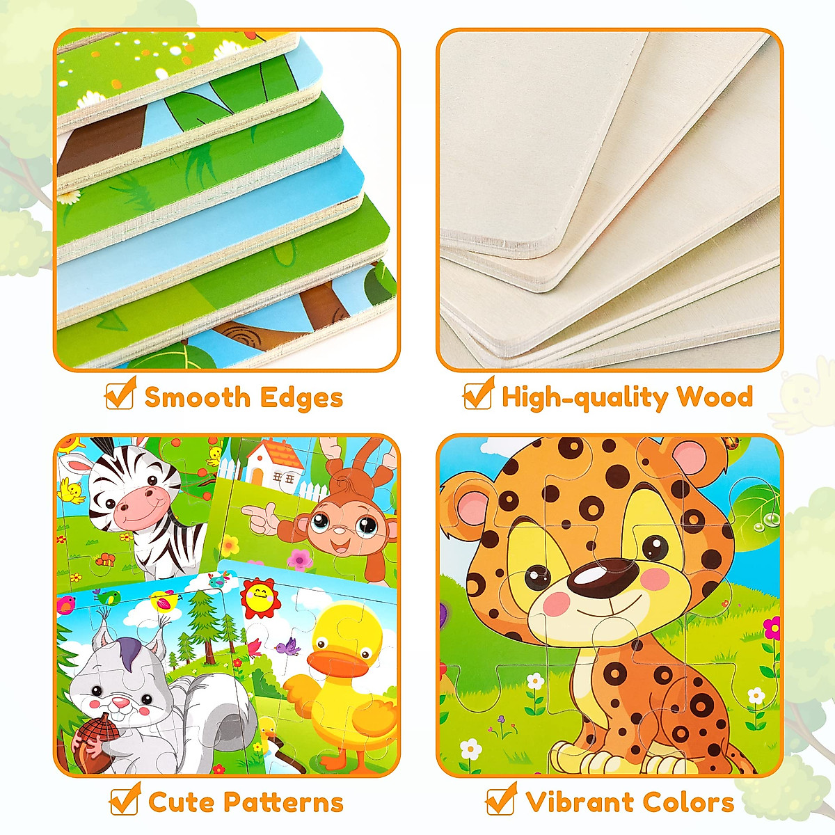 SYNARRY 48 Pieces Solar System Puzzles for Kids Ages 3-5, Planet Wooden Jigsaw Puzzles for Kids, Rocket Space Floor Puzzles with Storage Tray, Educational Learning Toys Gift Game for Boys Girls