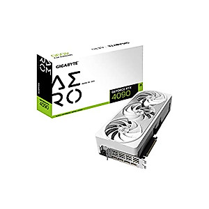 Gigabyte GV-N4090AERO OC-24GD GeForce RTX 4090 AERO OC 24G Graphics Card, 3X WINDFORCE Fans, 24GB 384-bit GDDR6X, Video Card