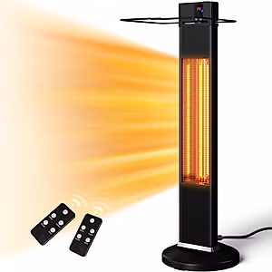 1500W Hanging Yard Heater，Ceiling heater,Hanging patio heater， courtyard electric heater, infrared heater, ceiling electric heater 3S Fast Heating,Great Room, Garage，Ceiling Mount