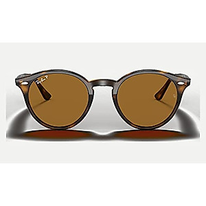 Ray-Ban RB2180 710/83 49M Shiny Dark Havana/Brown Polarized Sunglasses For Men For Women + BUNDLE with Designer iWear Care Kit