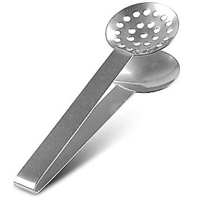 ACSONS ice Tongs Teabag Holder Grip Stainless Steel Tea Bag Tongs Strainer Clip Tea Bag Squeezer for Loose Tea Gripping Ice Cubes Loosing Leaf