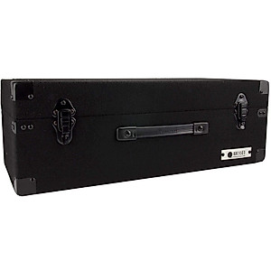 ODYSSEY C45200 Carpeted Case for 45 Rpm Vinyl Records with Surface Mount Hardware, Black