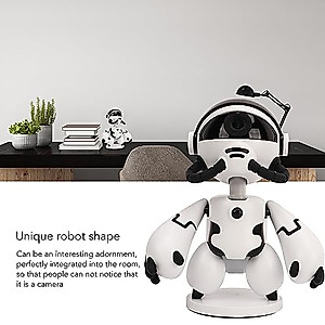Robot Cameras for Home Security, 1080P Pan Tilt Camera with Phone App, Night Vision, Motion Detection, Auto Tracking, 24 Hour Security Guard, Large Capacity Battery, Powerful Lens