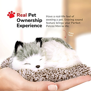 Perfect Petzzz Minis Alaskan Husky, Realistic, Lifelike Stuffed Interactive Plush Toy, Electronic Pets, Companion Pet Puppy with 100% Synthetic Fur