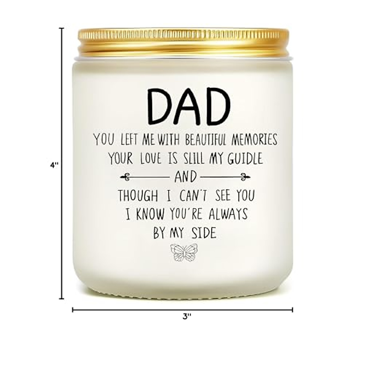 Memorial Gifts for Loss of Dad, Sympathy Candle Loss of Dad Gifts, Bereavement Gifts for Loss of Dad, Remembrance Gifts Condolence Gifts -7oz Lavender Scented Candle