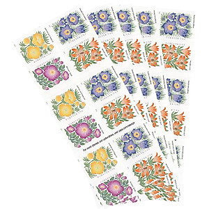 2022 Mountain Flora Wild Flowers Garden Forever First Class Postage Stamps - Garden, Flowers, Nature, Valentine, Wedding, Celebration, Anniversary, Love, Party (100 Stamps (5 Books of 20))