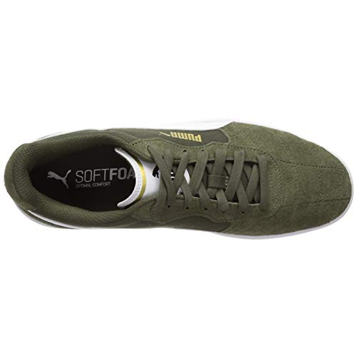 PUMA Men's Astro Kick Sneaker, forestnight-White-teamgold, 13 M US