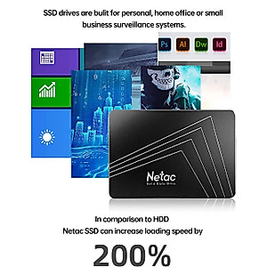 Netac SSD 240GB Internal Solid State Drive Hard Drive Up to 510 MB/s SATA SSD 2.5 Inch SATAIII 6Gb/s, Easy to Install, Notebook Tablet Desktop PC - 240GB
