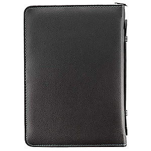 Christian Art Gifts Women's Fashion Bible Cover Serenity Prayer, Aqua/Black Faux Leather (Medium)