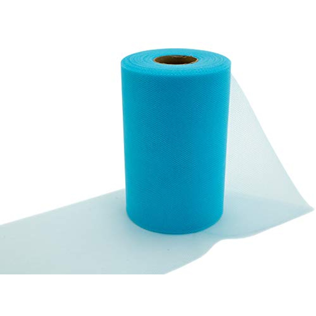 Tulle Fabric Roll | 6” by 100 Yards | Polyester Spool for Crafts Decorations Tutu Weddings Costumes Skirts Parties Gift Bow and More – by Craft Forge (Turquoise)
