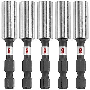 BOSCH ITBH201B 5-Pack 2 In. Impact Tough Magnetic Bit Holders