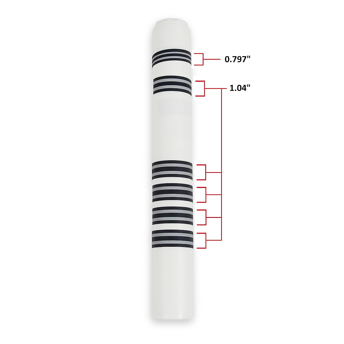 Brothers Trucks 04-522 Paint Break Stripe Kits - Vermillion Red/Slate Grey