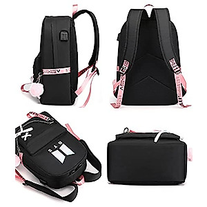 JinJuKPOP Backpack Merchandise Set Casual Backpack Messenger Bag School Bag College Bag Laptop Bag With Pencil Case Bag