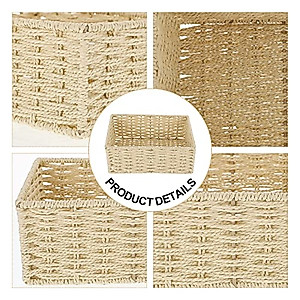Woven Storage Basket Woven Storage Bins Rattan Storage Basket Baskets Square Storage Basket