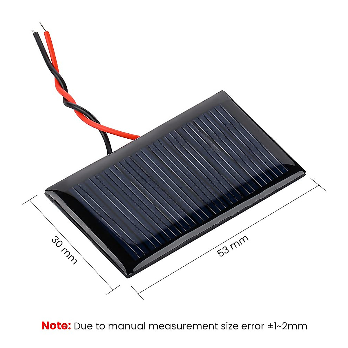 SUNYIMA Mini Solar Panels 30Pcs 5V 30mA for Solar Power Mini Solar Cells DIY Electric Toy Materials Photovoltaic Cells Solar DIY System Kits 2.08"x1.18"(5V 30mA 53mmx30mm)