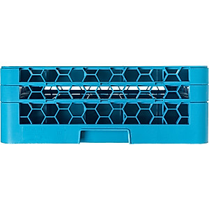 CFS RG25-214 OptiClean 25 Compartment Glass Rack with 2 Extenders, Blue