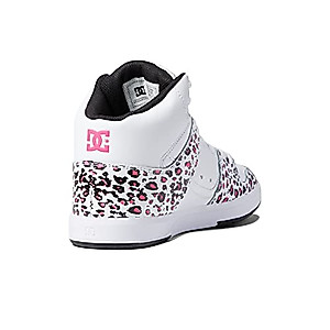 DC Cure High Top Women's Skate Shoes Sneaker Black/Leopard 7 B - Medium
