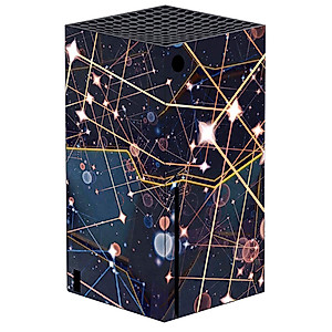 PlayVital Galaxy Geometric Custom Vinyl Skins for Xbox Series X, Wrap Decal Cover Stickers for Xbox Series X Console Controller