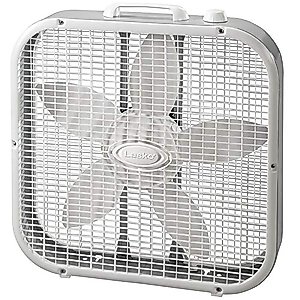 Lasko Air Circulating 20 INCH Box Fan, White