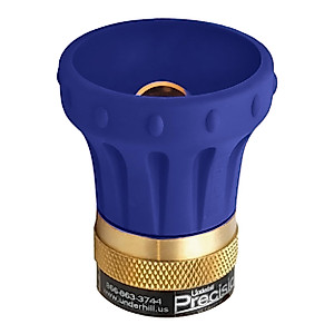 Underhill Precision Cloudburst Garden Water Hose Nozzle, Sprayer, 48 GPM 80 PSI, 3/4-Inch Thread Inlet, Heavy-Duty Brass and Rubber, HN4800