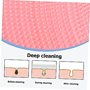 Alipis 3 Pcs Silicone Bath Towel Body Towel Bath Sponge Spa Towels Back Body Scrubber Cleaning Towels Body Scrub Sponge Silicone Exfoliating Brush Shower Towel Shower Brush Accessories