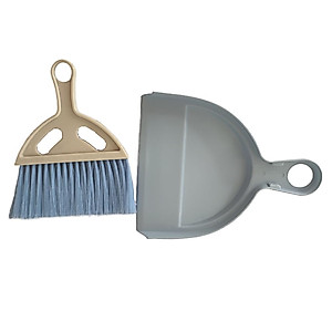 3 Pack Mini Broom and Dustpan Set with Handle, Hangable Small Hand Dustpan and Brush Cleaning Tool Set for Table Desk Keyboard Countertop Cars Sofa