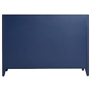 Signature Hardware 953339-48-RUMB-1 Thorton 48" Free Standing Single Vanity Cabinet Set with Mahogany Cabinet, Vanity Top and Rectangular Undermount Sink - Single Faucet Hole
