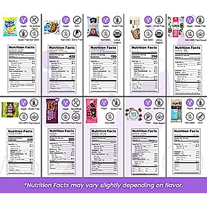 Healthy Vegan Snacks Care Package: Mix of Vegan Cookies, Protein Bars, Chips, Vegan Jerky, Fruit & Nut Snacks, Great Vegan Gift Basket Alternative