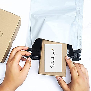 RXBC2011 100 Little Thank You Cards Gold Heart Design Bulk Thank you Notes for All Occasions 3.5 x 2 Inch