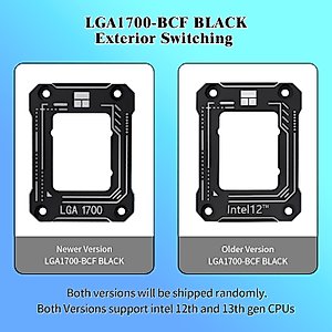 Thermalright LGA1700-BCF Black 12/13/14 Generation Intel Anti-Bending Fastener, Bending Type Pressure Plate, CPU Fixed Fastener, Full-Fitting Fixed Non-Marking Installation, Standard for Coolers