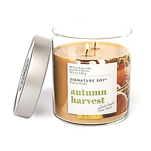 Signature Soy Lidded Autumn Harvest Scented Candle