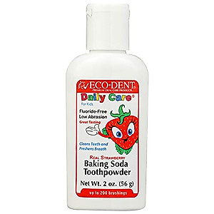 Eco-Dent Toothpowder for Kids, Strawberry 2 oz