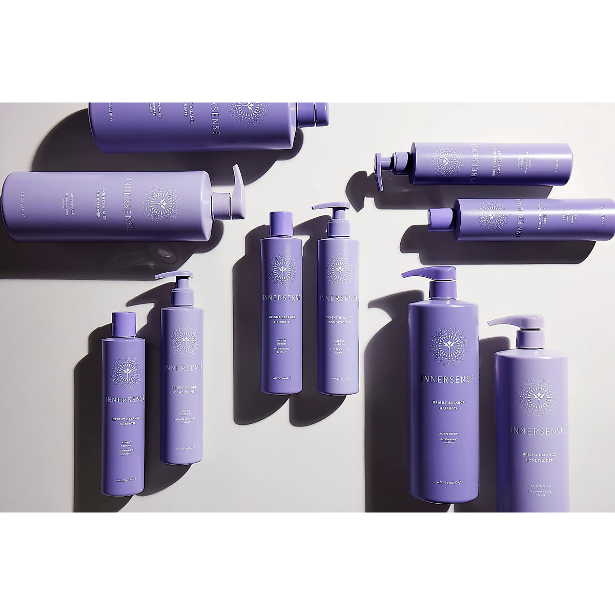 Innersense Organic Beauty - Natural Bright + Balanced Purple Toning Shampoo + Conditioner Value Duo | Non-Toxic, Cruelty-Free Haircare (10 fl oz | 295 ml)