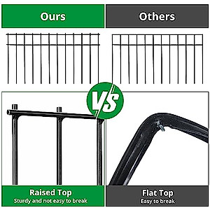 PioneerWorks 15-Pack Animal Guard Fence, 15in(H)*24in(L),Total 30FT,Easy Install, Pet and Wildlife Barriers, Garden Fencing,Metal Fence Panels with Ground Stakes for Outdoor Yard Protection