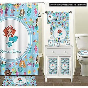 RNK Shops Mermaids Waste Basket - Single Sided (White) (Personalized)