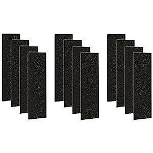 RXHOOL CFS Carbon Activated Pre-Filter 4-Pack for use with The GermGuardian FLT4825 HEPA Filter, AC4800 Series, Filter (12 Pack Carbon pre Filter)
