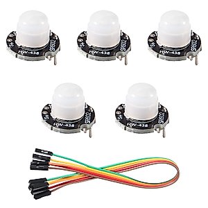 AITIAO 5Pcs SR602 Motion Sensor Detector Module Mini Pyroelectric Infrared Sensory Switch High Sensitivity for Electronic DIY