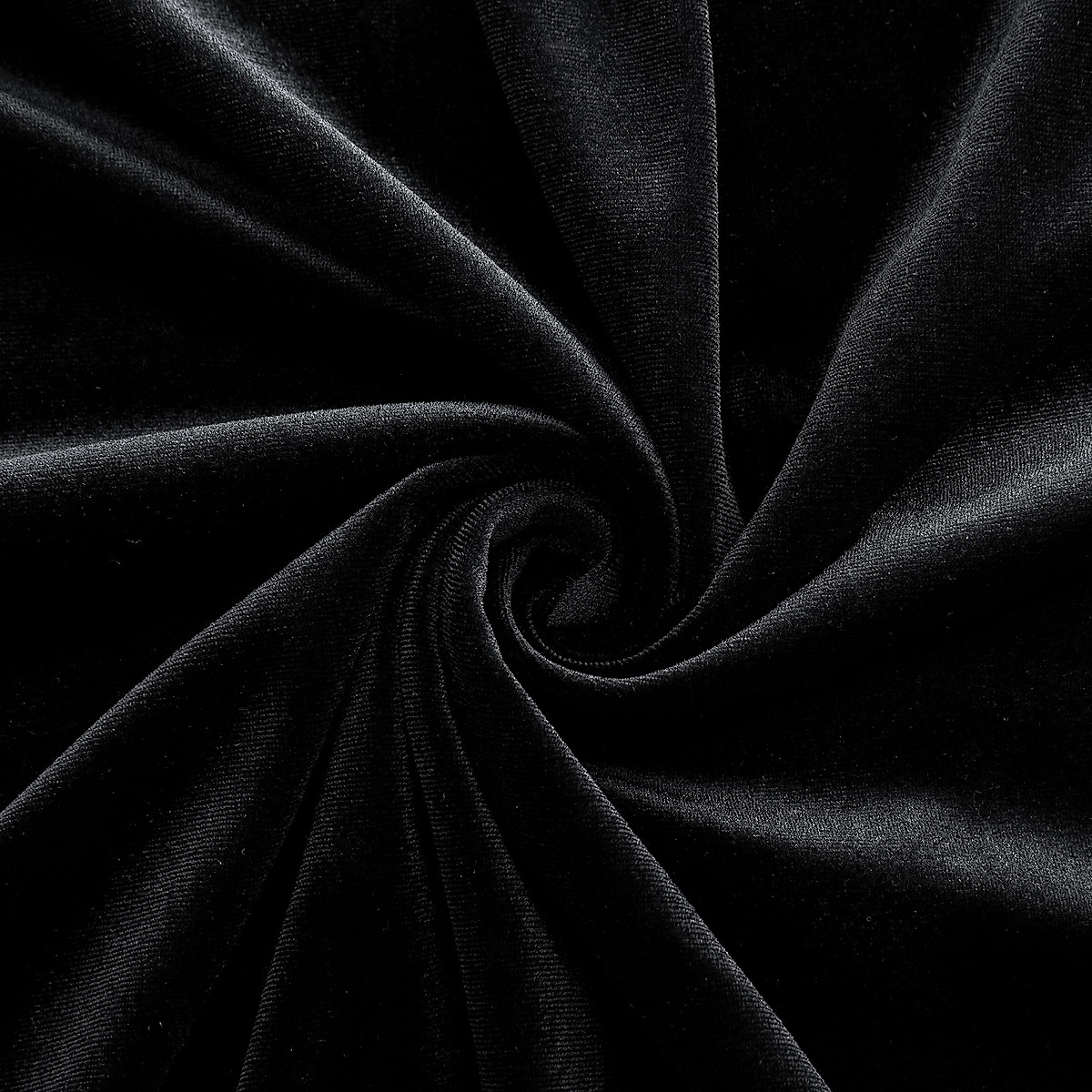 MaiMaiSuan Black Velvet Fabric by The Yard,1 Yard 60" Wide Soft Stretchy Velvet Cloth for Upholstery Sofa Chair Cover,DIY Sewing,Costume,Craft,Curtain