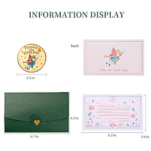 DOOBAANN Tooth Fairy Gift Coins,Reward for Lost Tooth Kids,Tooth Fairy Coins to Encourage Kids to Brush Their Teeth,3 Set (Encourage Brushing)