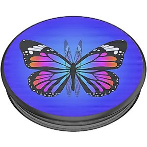 PopSockets PopTop (Top only. Base Sold Separately) Swappable Top for PopSockets Phone Grip Base, Playful PopTop - Lenticular Flutterfly