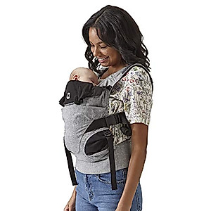 Contours Baby Carrier Newborn to Toddler | Journey 5 Position Convertible Easy-to-Use Baby Carrier with Pockets for Men and Women, Face In, Face Out, Front, Back & Hip (8-45 lbs) - Graphite Gray