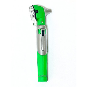 Cynamed Otoscope - Ear Scope with Light, Ear Infection Detector, Both Adult and Pediatric Disposable Specula Tips (Green)