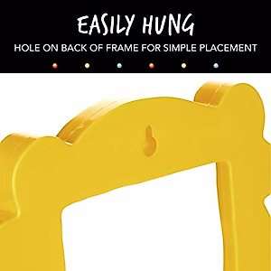Friends 8.5 X 10.2 Large Yellow Peephole Frame from Monica's Apartment - Vintage Frame Friends TV Show Merchandise