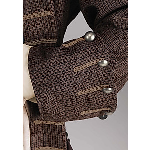 Plus Mens Deluxe Jack Sparrow Pirate Costume, Disney Pirates of The Caribbean Captain Jack Sparrow Adult Costume 4X Brown