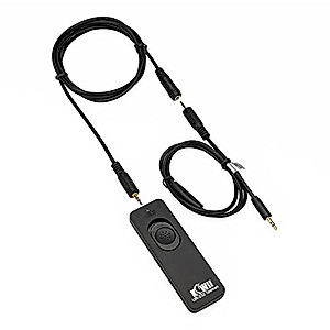 Kiwifotos RR-100 Remote Shutter Release Cord for Fuji Fujifilm X-T5 X-T4 X-T3 X-T2 X-T1 X-T30 X-T20 X-T10 X-T100 X100V X100F X100T X-PRO3 PRO2 X-H1 X-H2 X-H2S GFX 100 GFX 50S GFX 50R X-E3 X-A5 & More